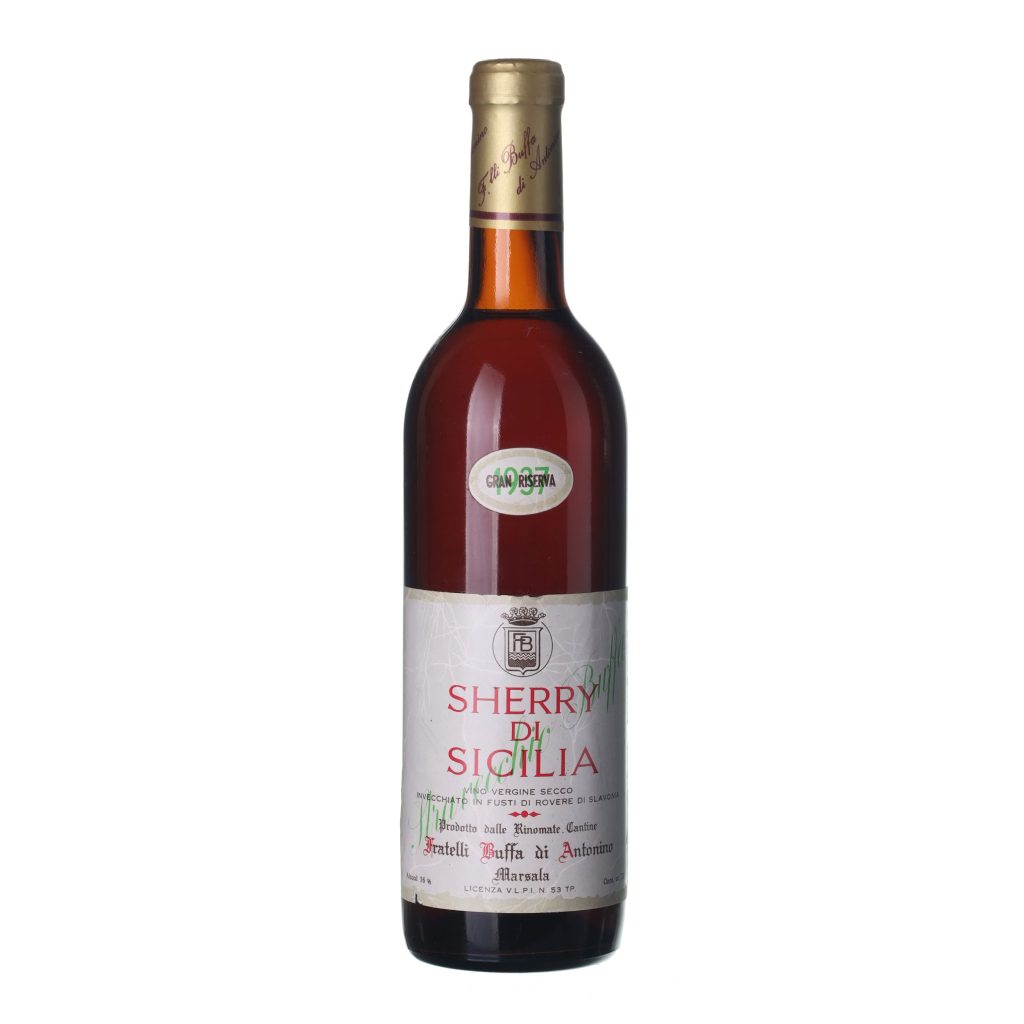 1937 Sherry Gran Riserva Fratelli Buffa di Antonino | VIATEMPIA.CZ
